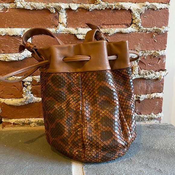 Charles Klein | Bags | Charles Klein Leather Bucket Bag | Poshmark